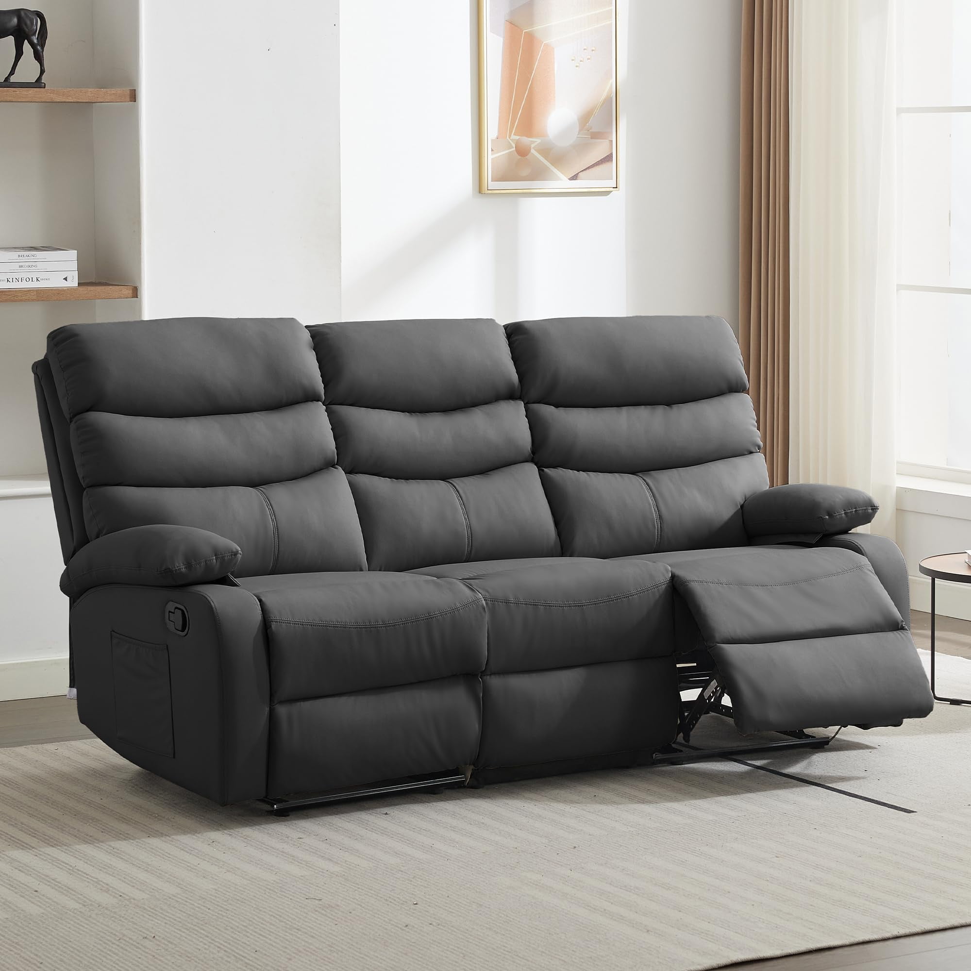 3 Seater Reclining Sofa, Loveseat Recliner Sofa Set, Home Theater ...