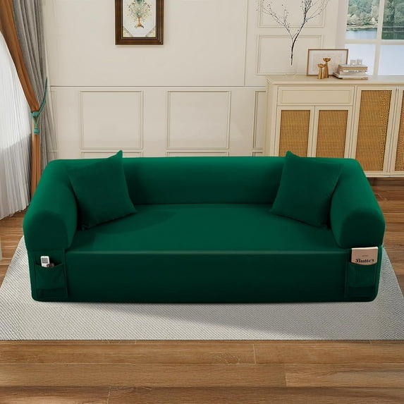 3-Seater Sofa with Pillows & Storage – Low-Profile Hybrid Design ...