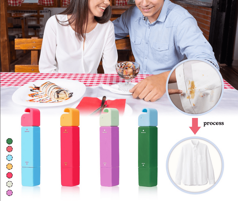 3-Second Stain Remover Pen, Wheel Style Active Enzyme Laundry Stain ...