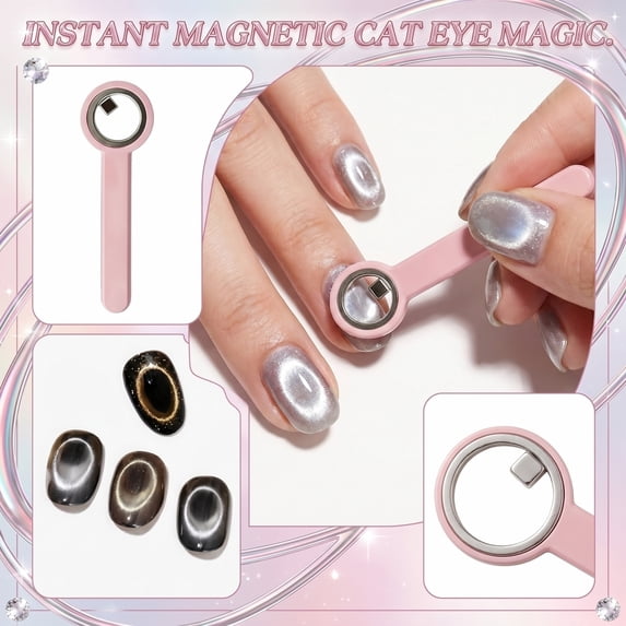 3 Second Vacuum Hollow Eye Nail Tool – Powerful Circular Magnet for Cat ...