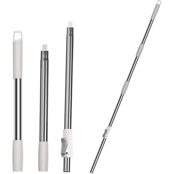 3-Section 35-to-61 Inch Spin Mop Extended Replacement Handle Compatible ...