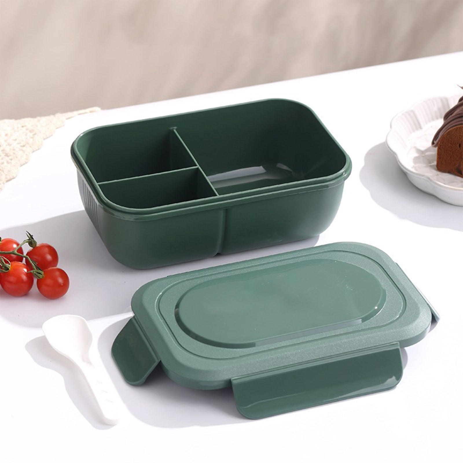 3-Section Bento Box for Weight Loss - Microwaveable Portion Control ...
