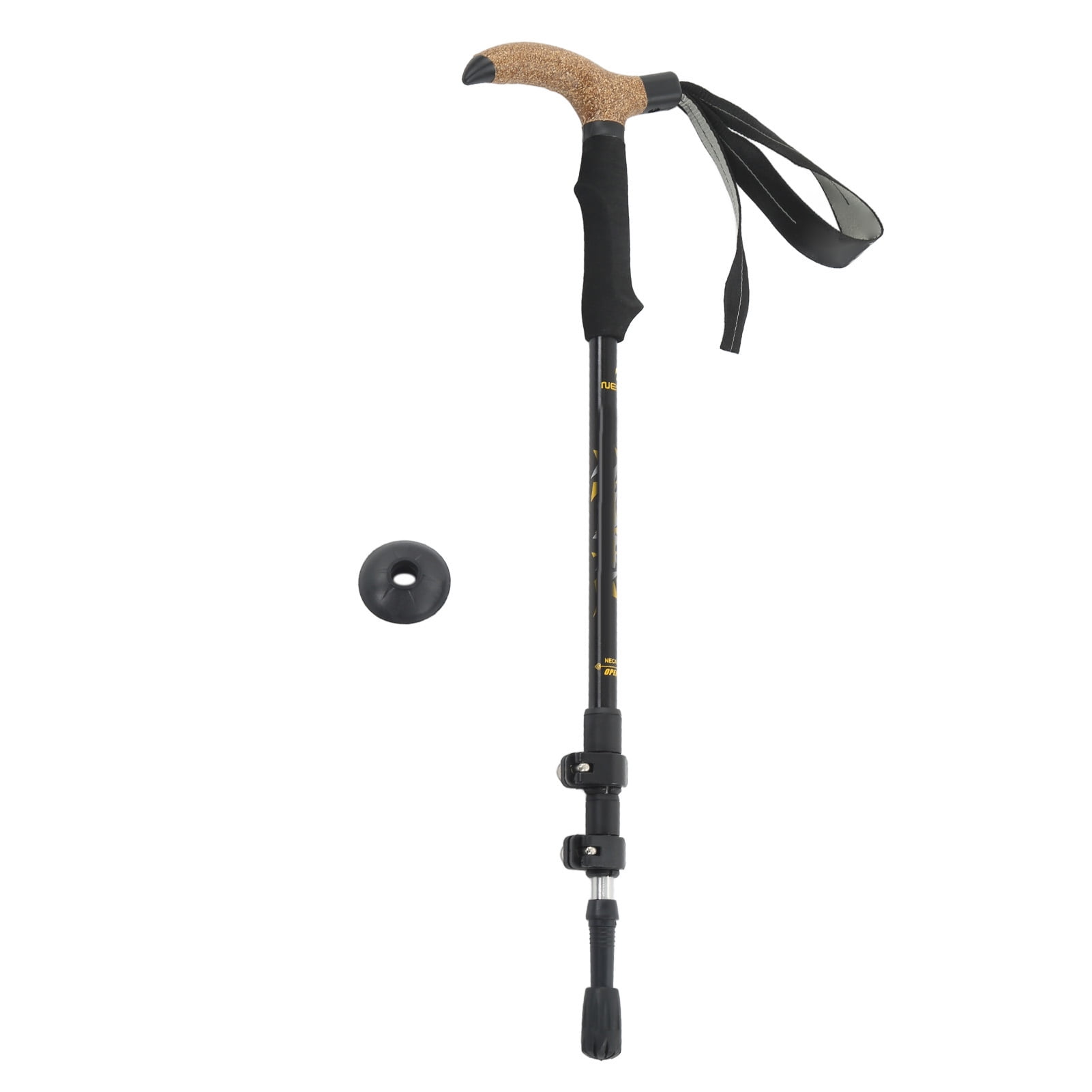 3 Section Retractable Hiking Stick Aluminum Alloy Mountaineering ...