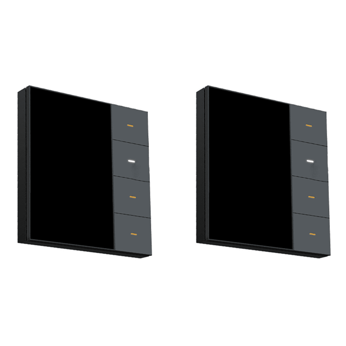 3 Set 3.5 Inch Smart Wall Switch Touch Screen 4 Groups Switch 8-Way ...