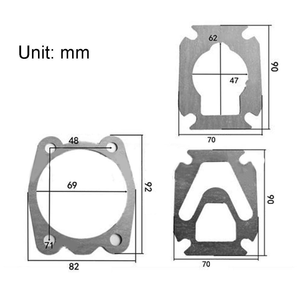 3 Set 3 In 1 Air Compressor Cylinder Head Base Valve Plate Gaskets ...
