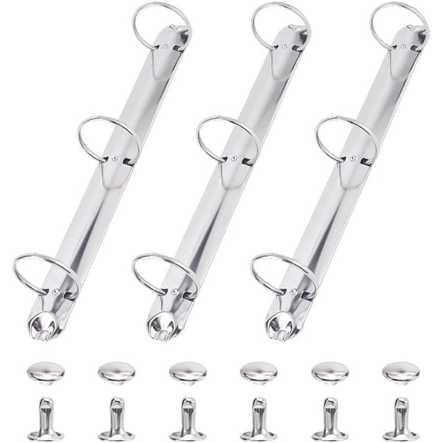 3 Set 3 Ring Binder Mechanism Iron Binder Replacement Kit O Rings Loose ...