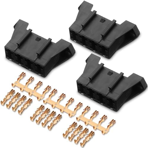 3 Set 4 Way Fuse Block Panel Holder with Terminals Universal Fit ...