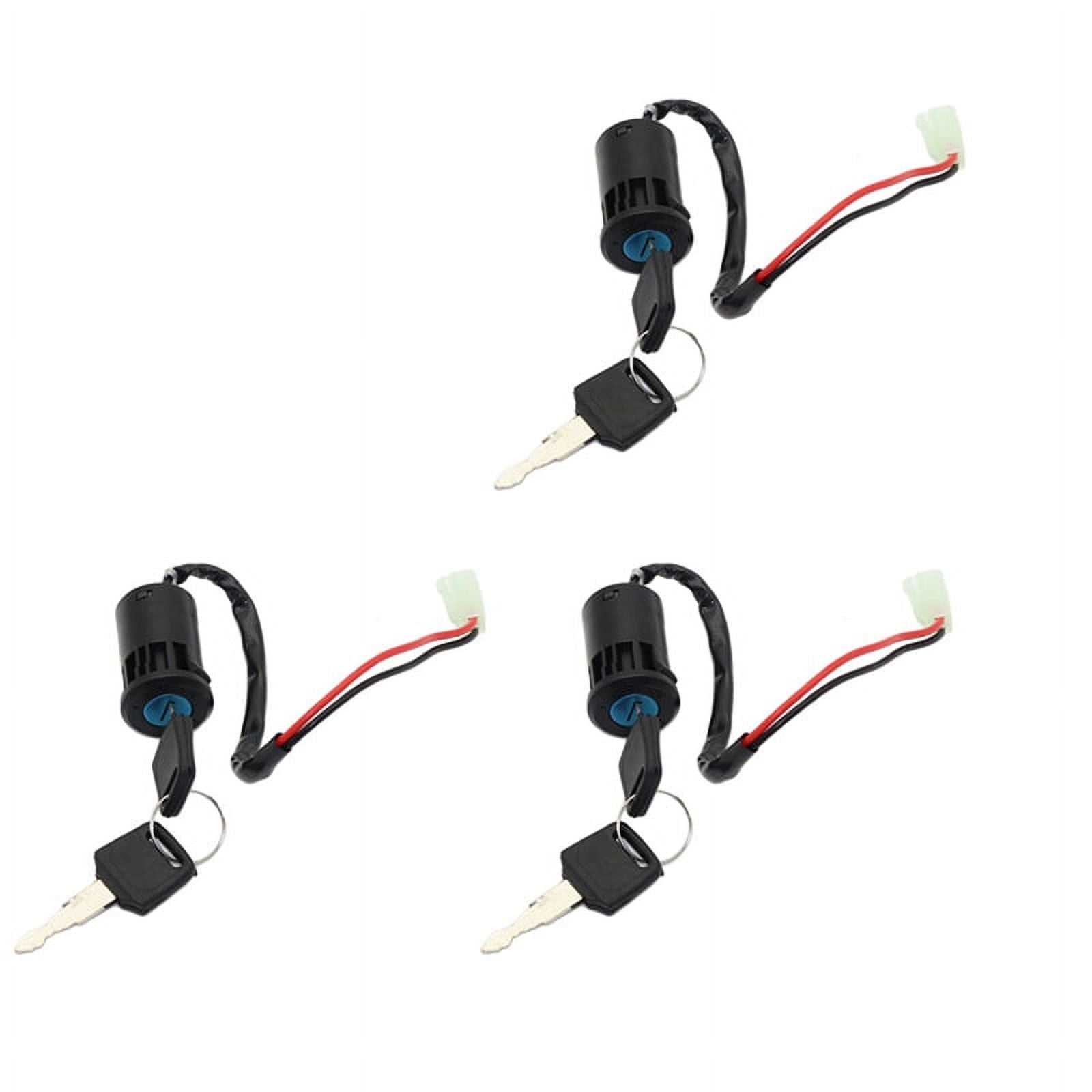 3 Set ATV Ignition Key Switch Universal 2 Wires Ignition Switch Lock ...