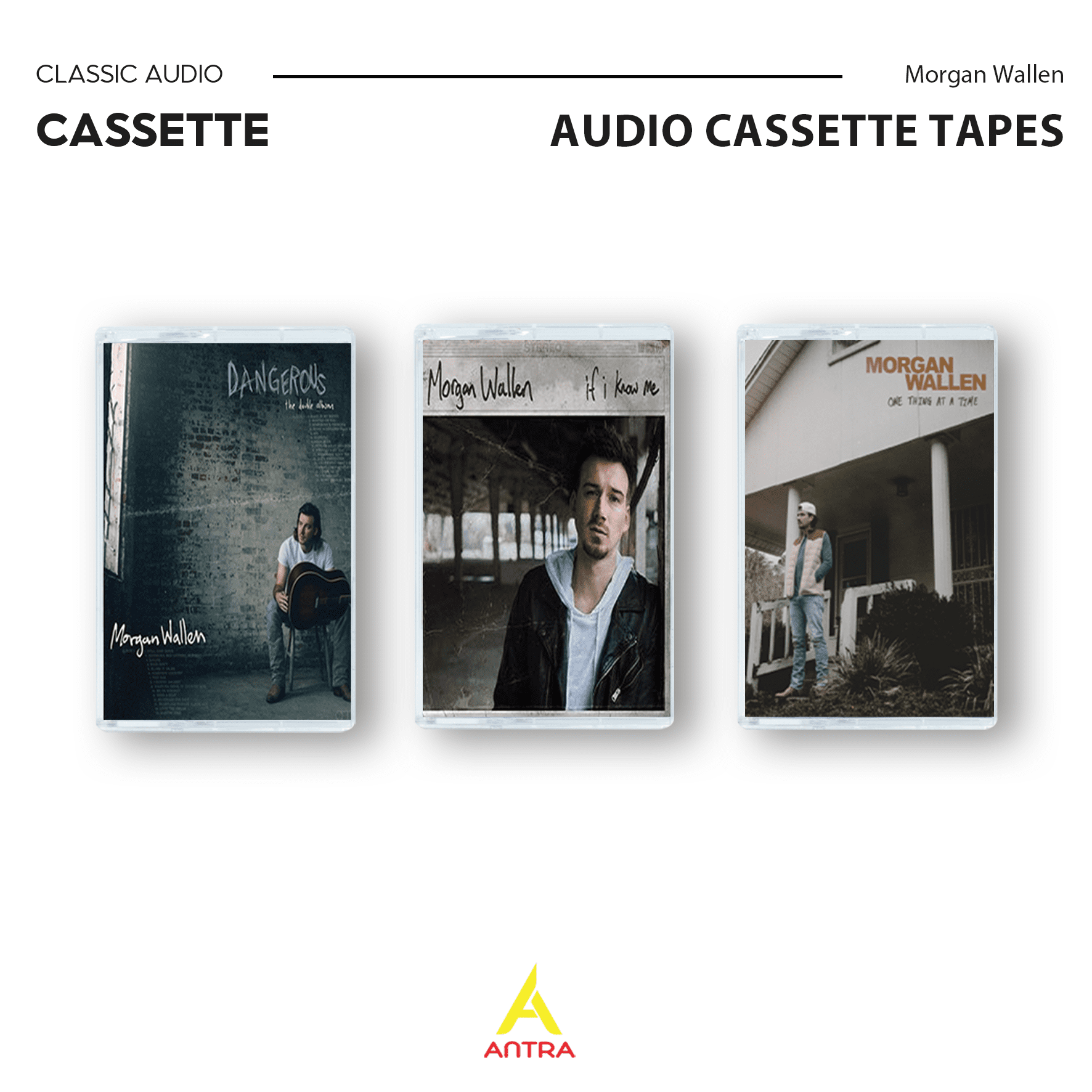 3 Set Albums Fan-made - Morgan Wallen Cassette Collection – Vintage ...
