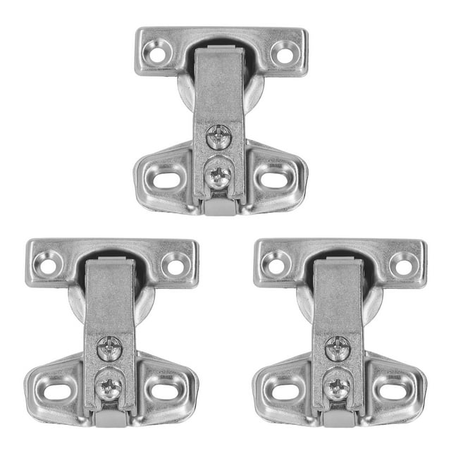 3 Set Cabinet Door Hinge Mini Flat Mount Door Hinges 90 Degrees Wine ...