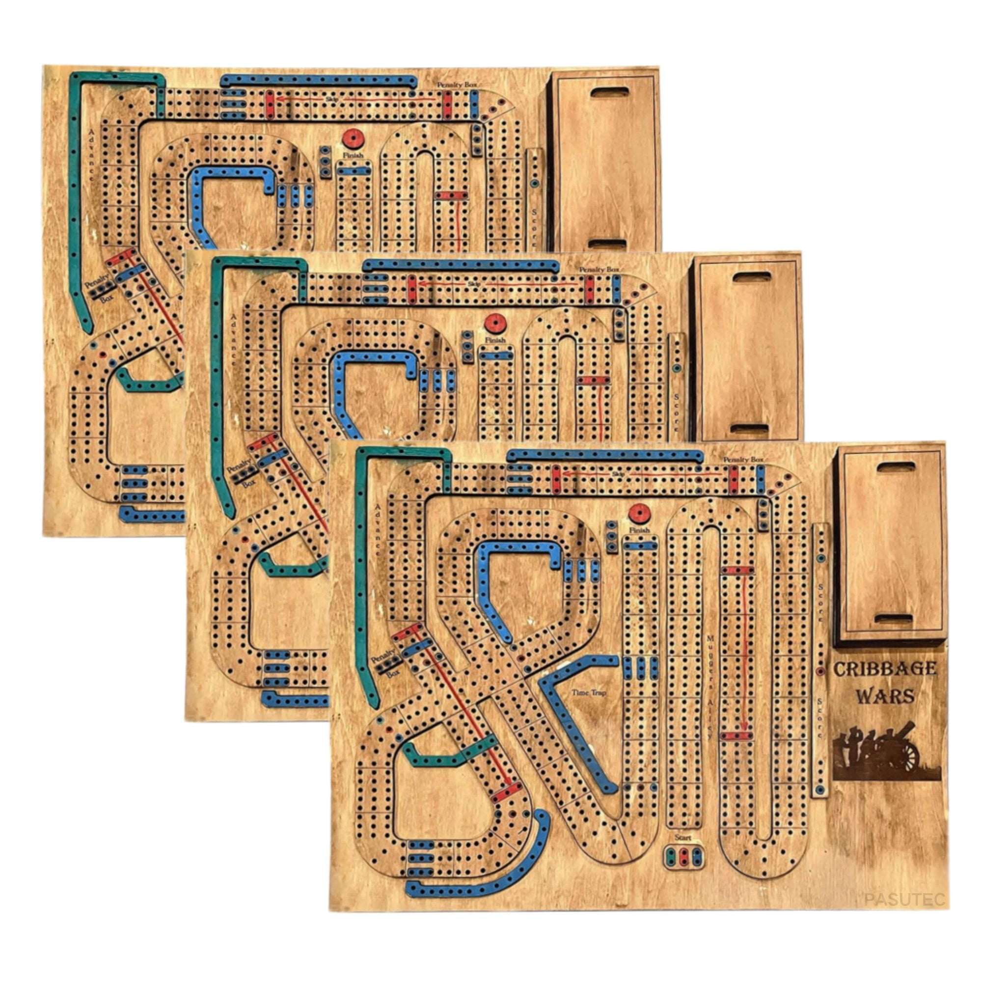 3 Set Cribbage Wars Board Game Cribbage Wars Cribbage War Game Cribbage ...