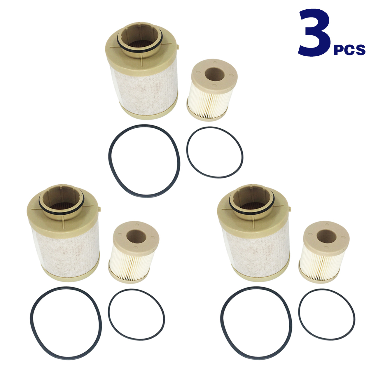 3 Set of FD4616 Fuel Filter Compatible with 2003-2007 Ford F250 F350 ...
