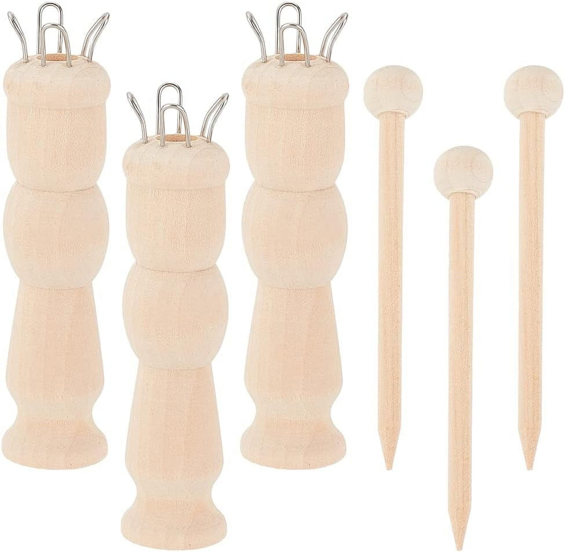 3 Set French Knitter Spool Knitting Doll DIY Knitting Spool with Needle ...