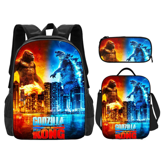 Generic Godzilla Backpack Set, Lightweight and Durable, Includes Lunch ...