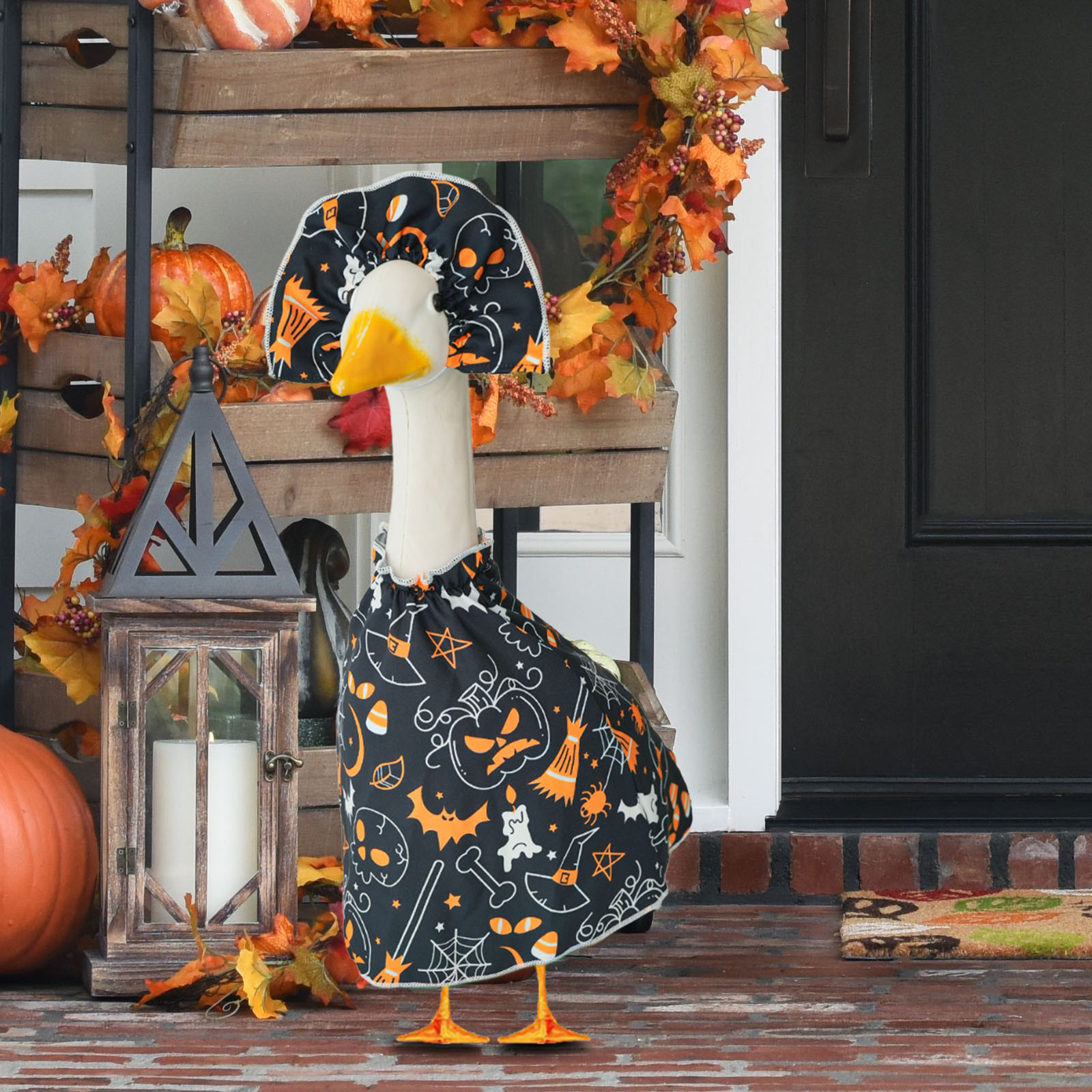3 Set Halloween Porch Goose Outfits Pumpkin Ghost Costume,Hat & Clothes ...