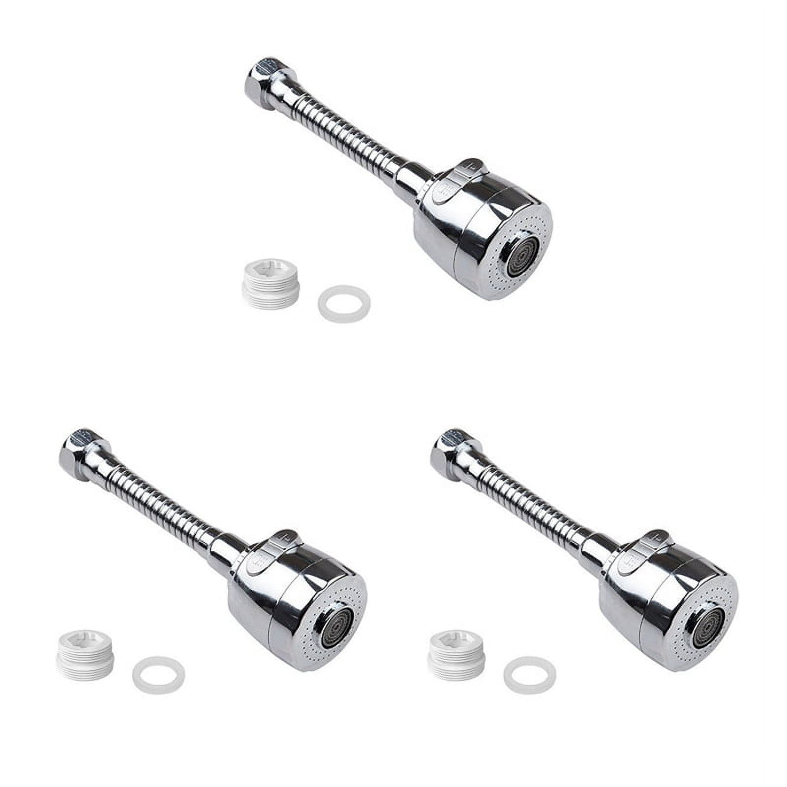 3 Set Kitchen Stainless Steel Faucet Sprayer Splash-Proof Bubbler Water ...