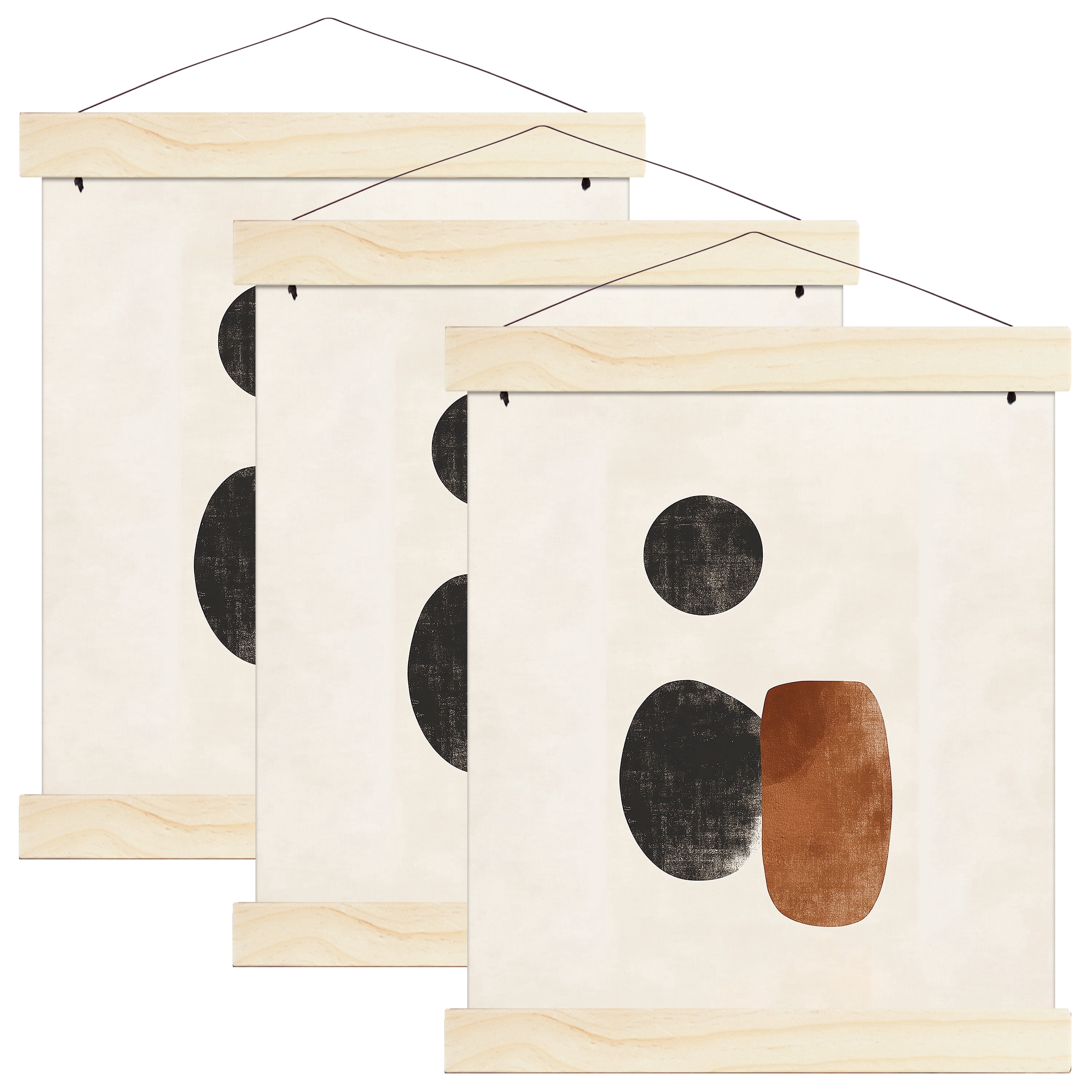 3 Set Magnetic Poster Frame,Poster Hanger for Wall,Wooden Poster Frames ...