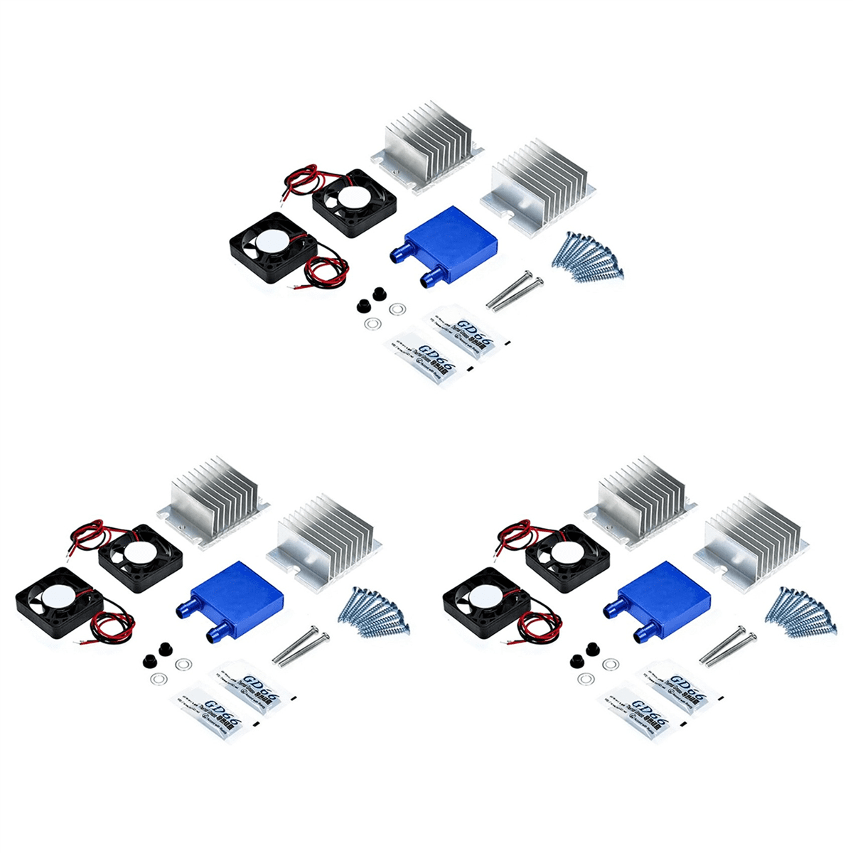 3 Set Mini Air Conditioner DIY Kit Thermoelectric Peltier Cooler ...