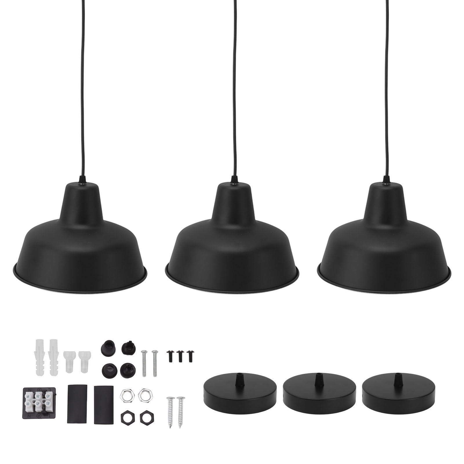 3 Set Modern Pendant Light Farmhouse Pendant Light Mini Adjustable Rope ...