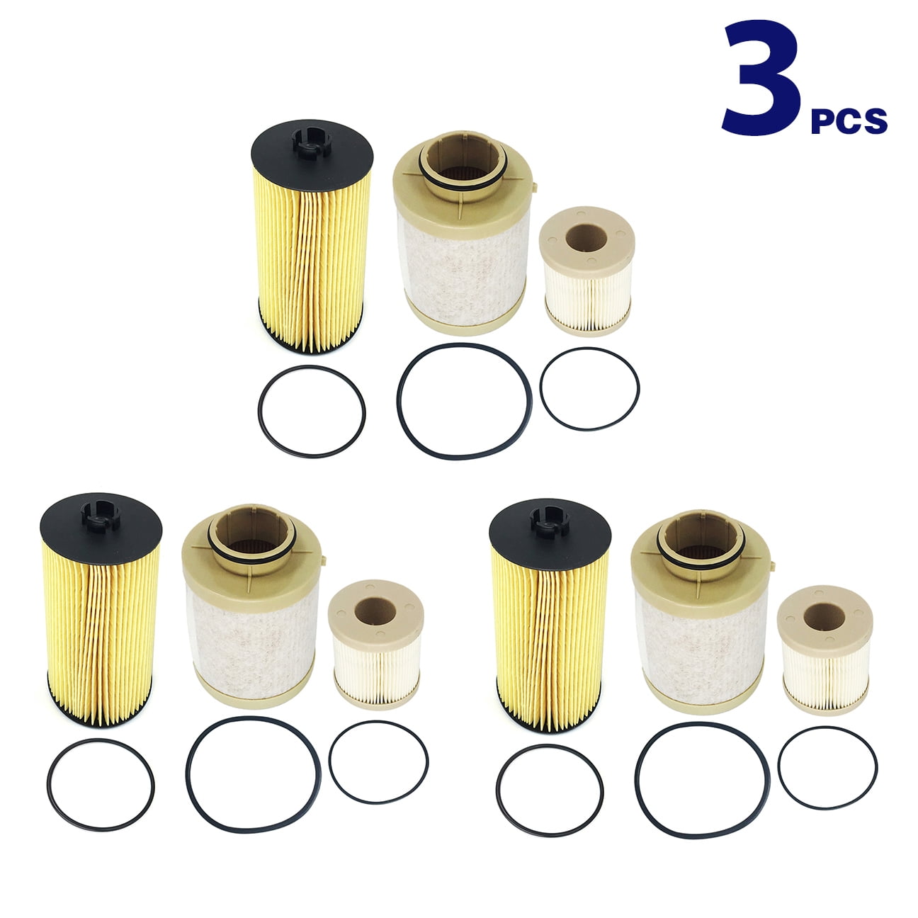 3 Set of Oil Filter & Fuel Filter Kit FD4616 & FD4604 For 2003 2004 ...