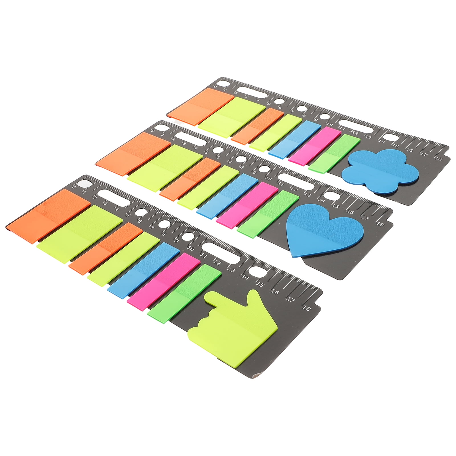3 Set Pet Sticky Notes Compact Memo Stickers Office+supplies Books Tabs ...