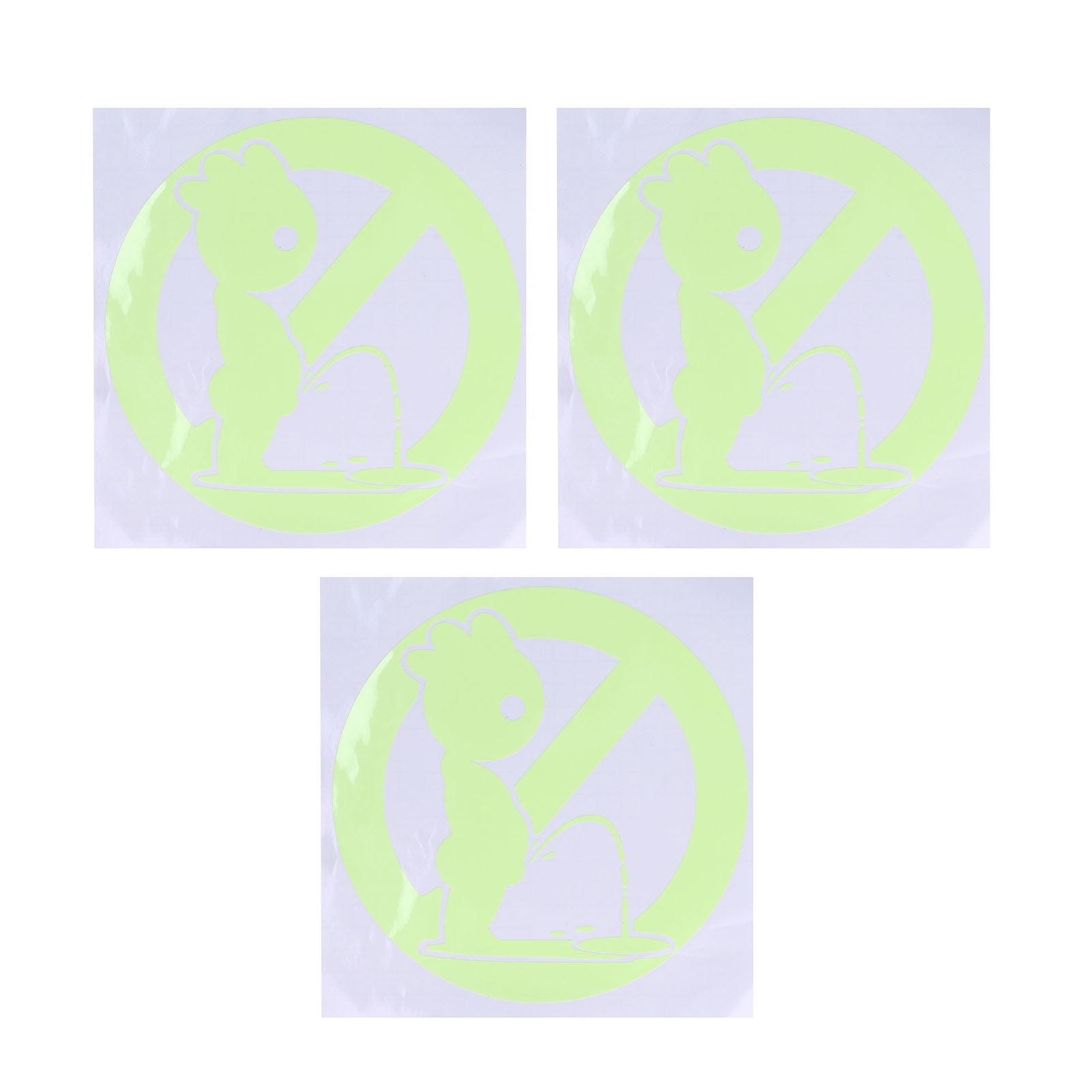 3 Set Toilet Stickers Luminous Wallpaper PVC Self Adhesive Toilet Seat ...
