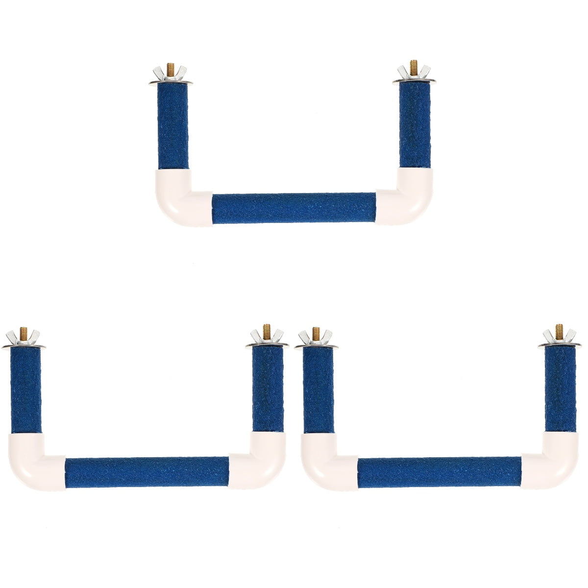 3 Set U-shaped Parrot Perch Large Cage Bird Stand Rod Stands for ...