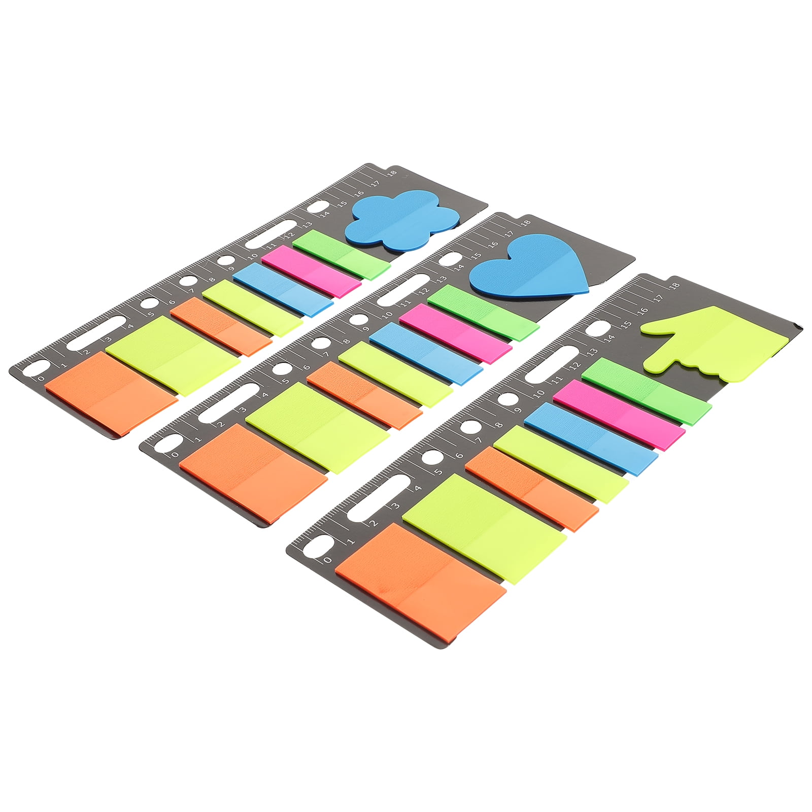 3 Set of Colorful Memo Stickers Writable Index Tabs Sticky Memo Pads ...