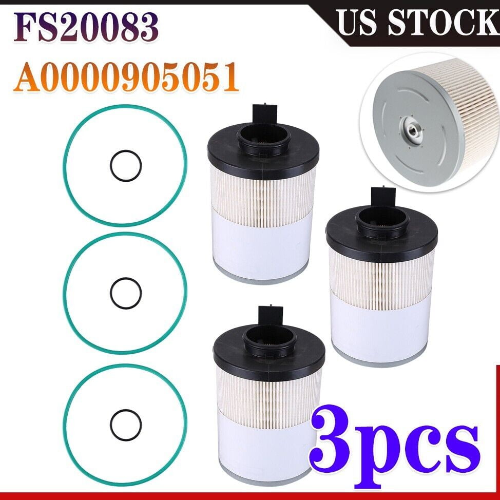 3 Set of Fuel Water Separator Filter For Detroit Diesel DD13 DD15 DD16 ...