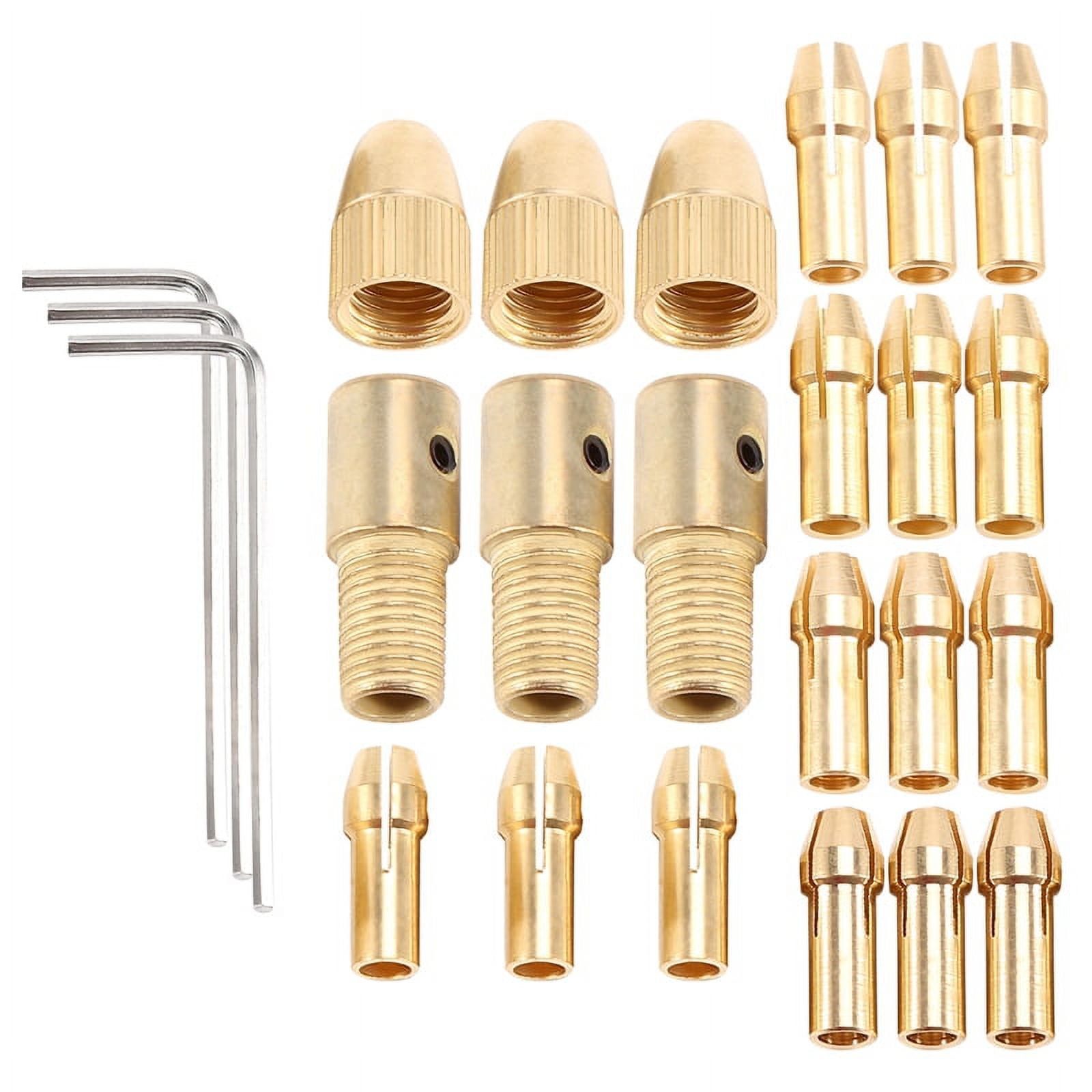 3 Sets 0.5-3mm Brass Drill Chuck Small Electric Drill Bit Collet Fit ...