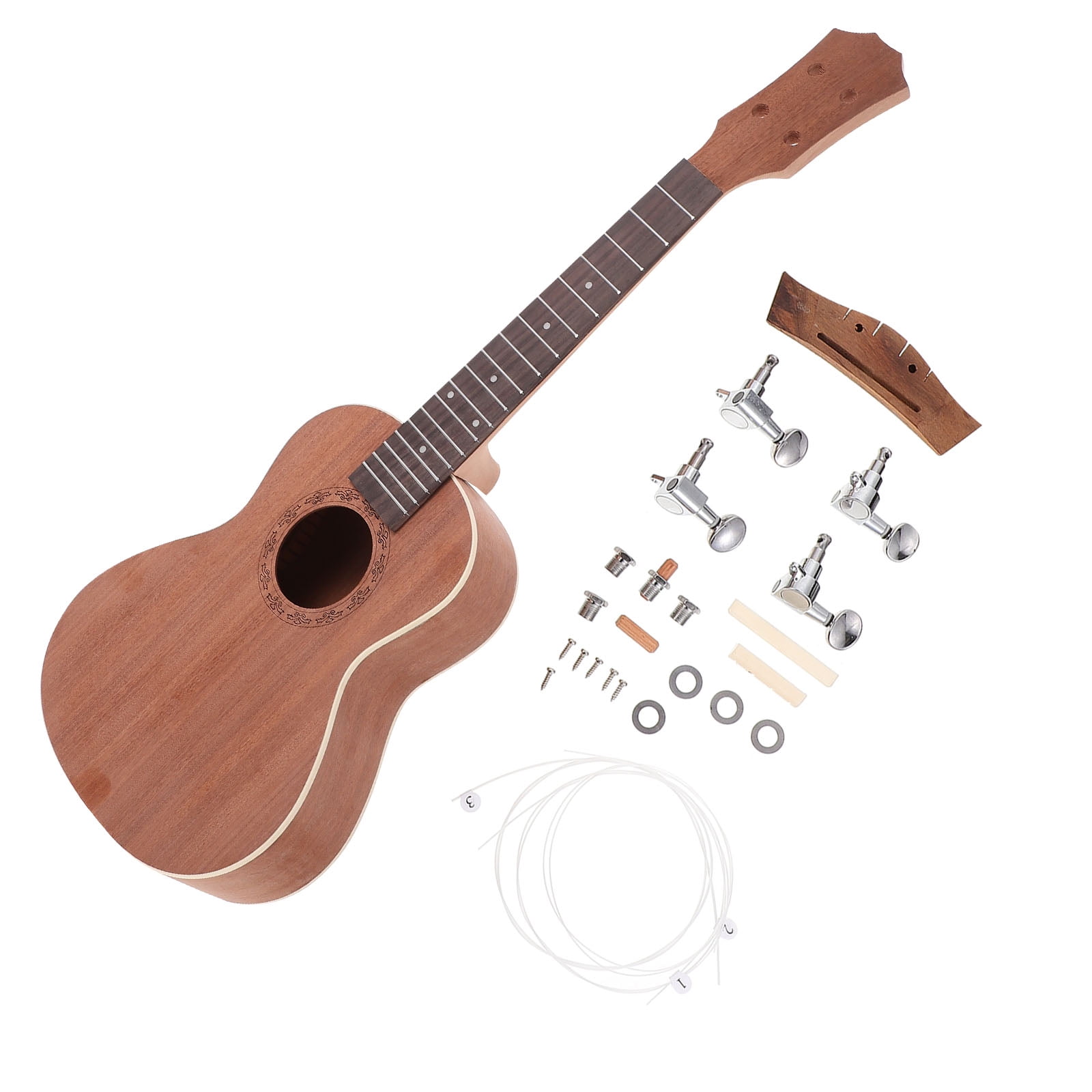 3 Sets 23 Inch Ukulele Dulcimer Instruments Kit Music Toys Child ...