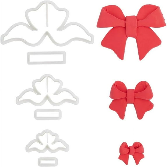 3 Sets 3 Sizes Bow Earring Polymer Clay Cutters Clay Cutter Shapes Bulk ...