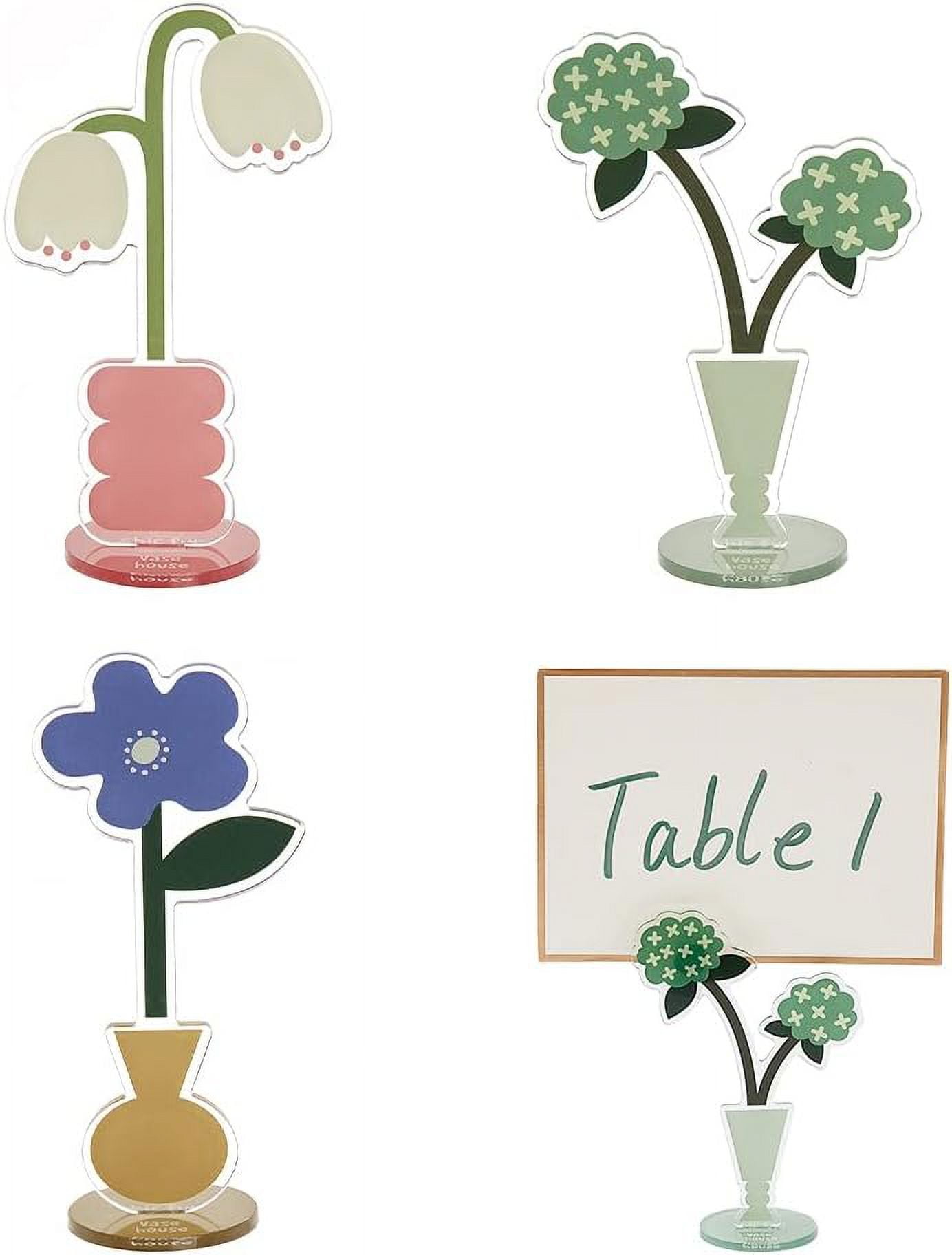3 Sets 3 Style Acrylic Memo Holders Card Assistant Clips Office Desk ...