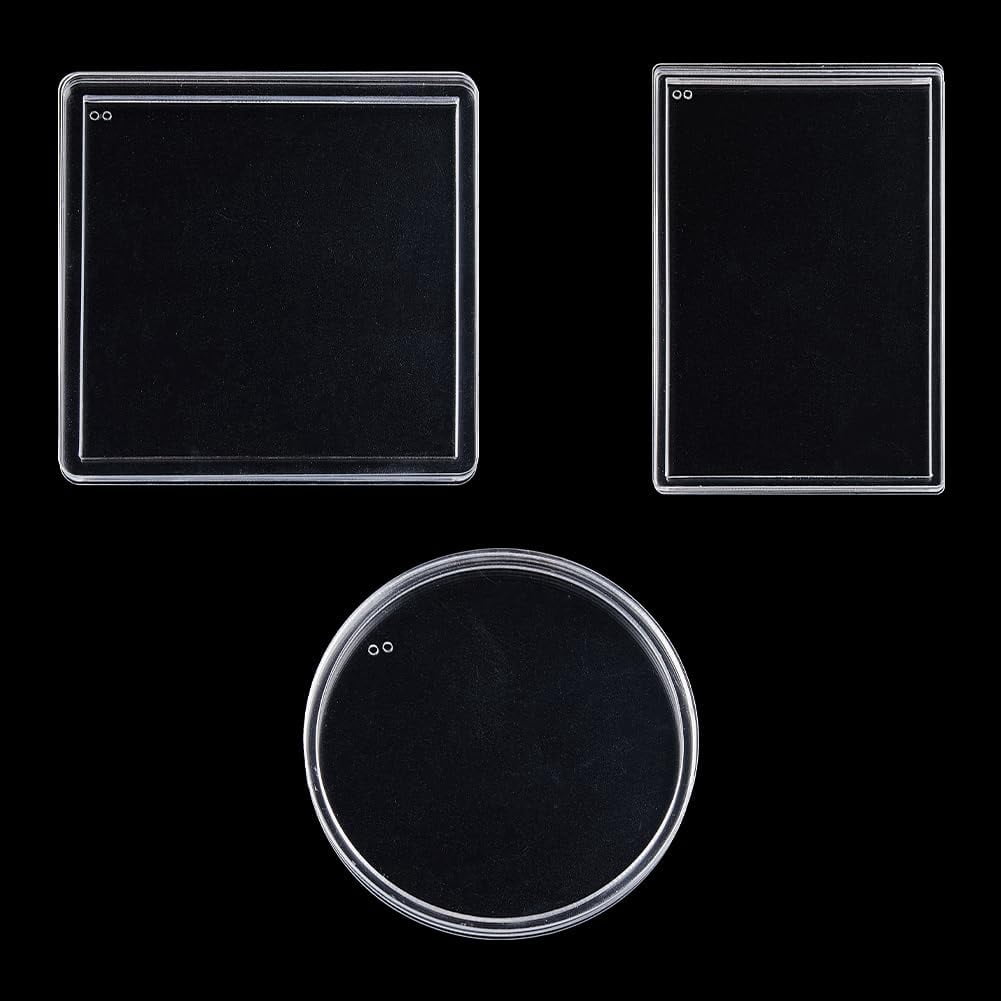 3 Sets 3 Style Acrylic Quicksand Stand Mold Acrylic Liquid Sand Plate ...
