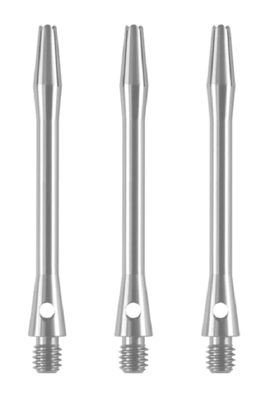 3 Sets (9 Shafts) Silver Aluminum Dart Shafts + O'rings - Medium Length ...