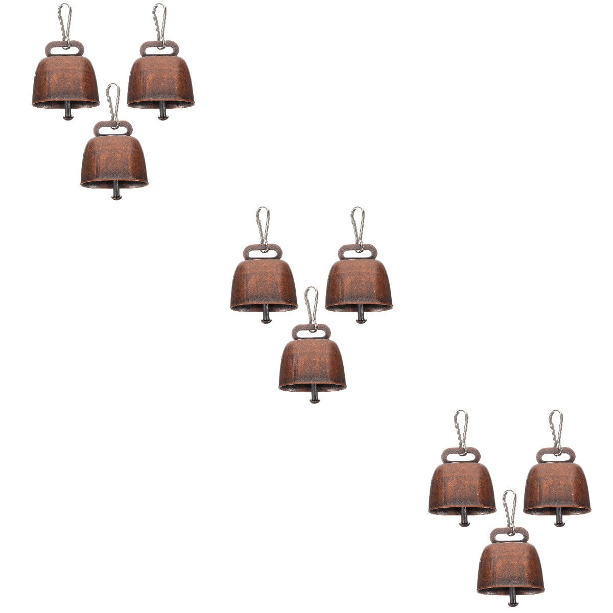 3 Sets Animal Gifts for Cattle Bell Vintage Grazing Bell Metal Cow Bell ...