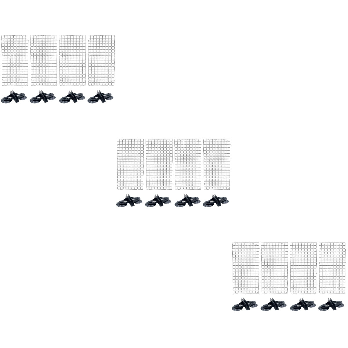 3 Sets Aquarium Supplies Fish Tank Lattice Plate Isolation Board Betta ...