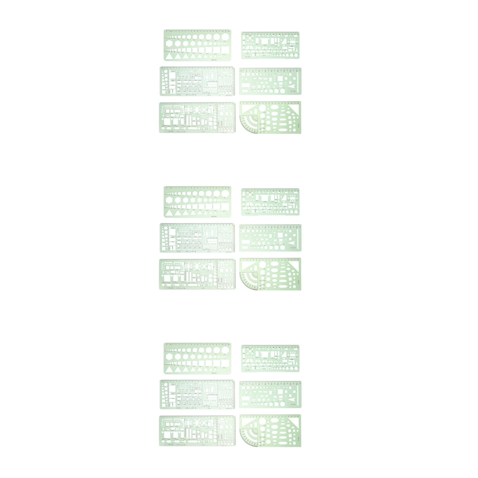 3 Sets Art Stencils for Drawing Circle Template Building Formwork ...