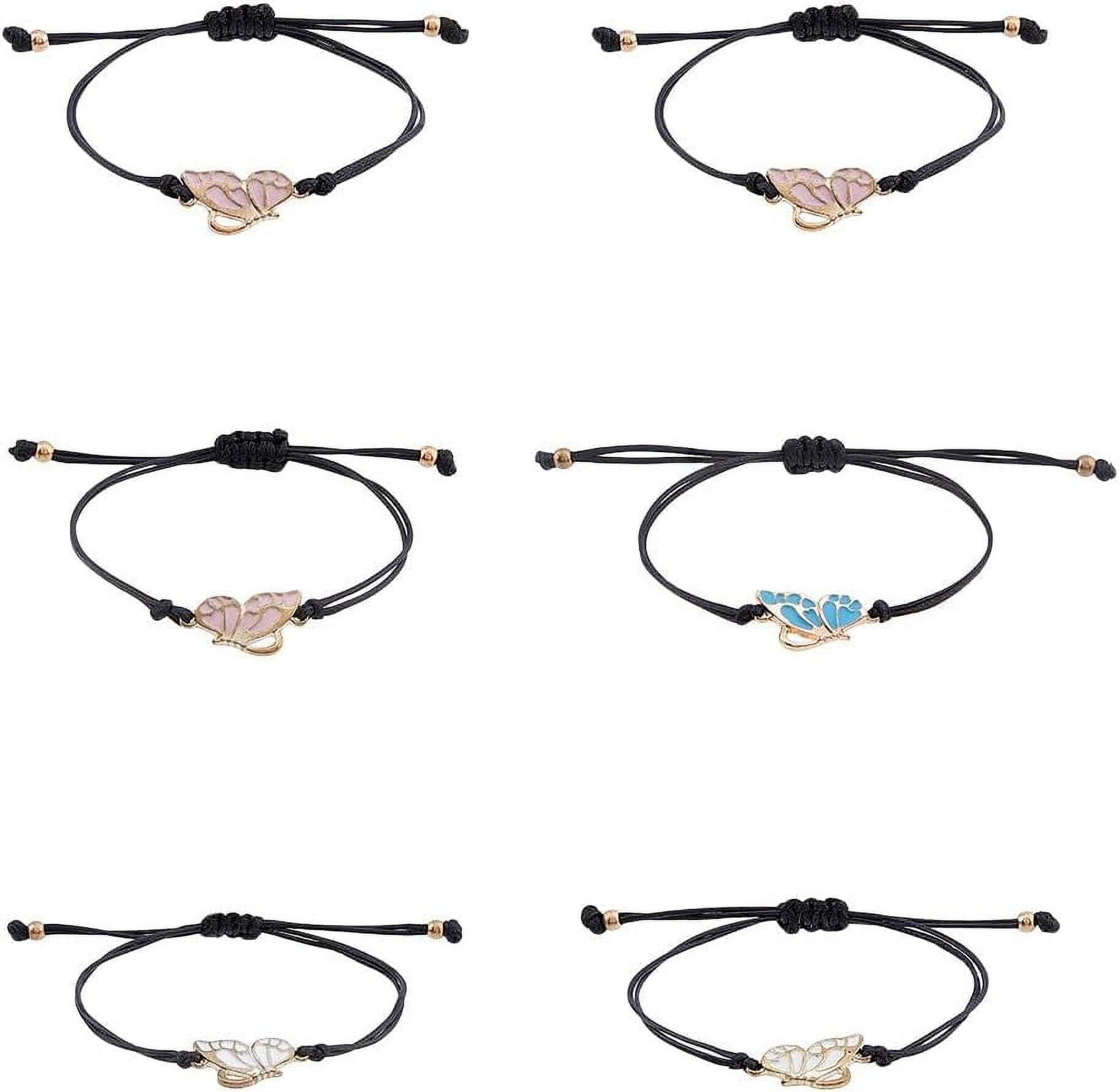 3 Sets BFF Bracelets Set Butterfly Couple Bracelets Friendship Matching ...