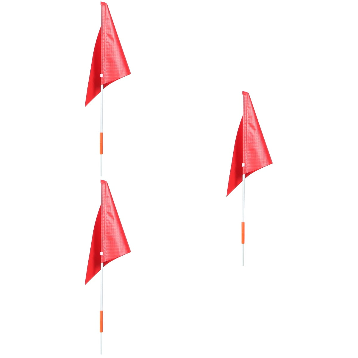 3 Sets Flagpole Bikes Flags with for Safety Riding The Red Portable ...