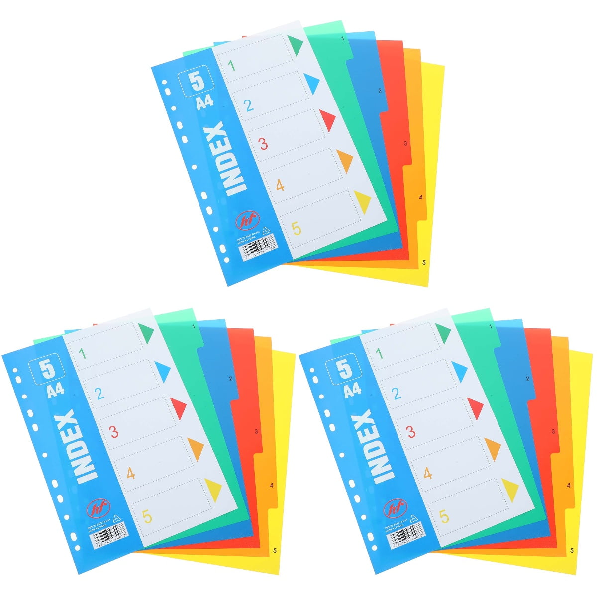 3 Sets Binder Separators A4 Dividers Lined Journals Binders Office ...