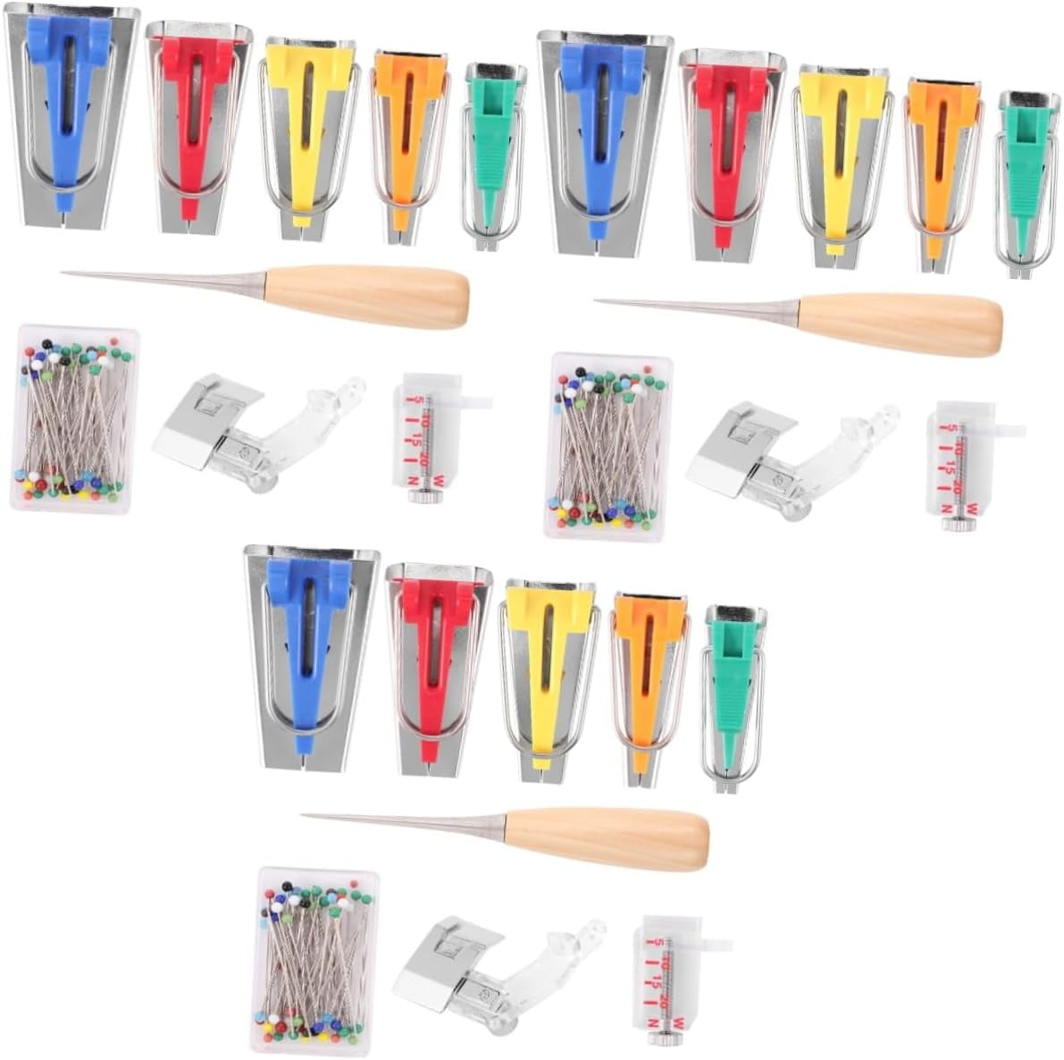 3 Sets Binding Tape Maker Sewing Tape Maker Tape Makers Tool Hemming ...