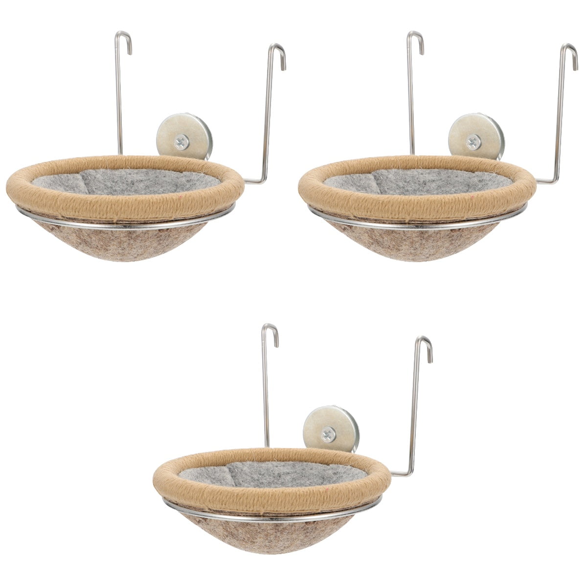 3 Sets Bird Bed Nest Hatch Hut Aquarium Plants Parakeet Cage Animal ...