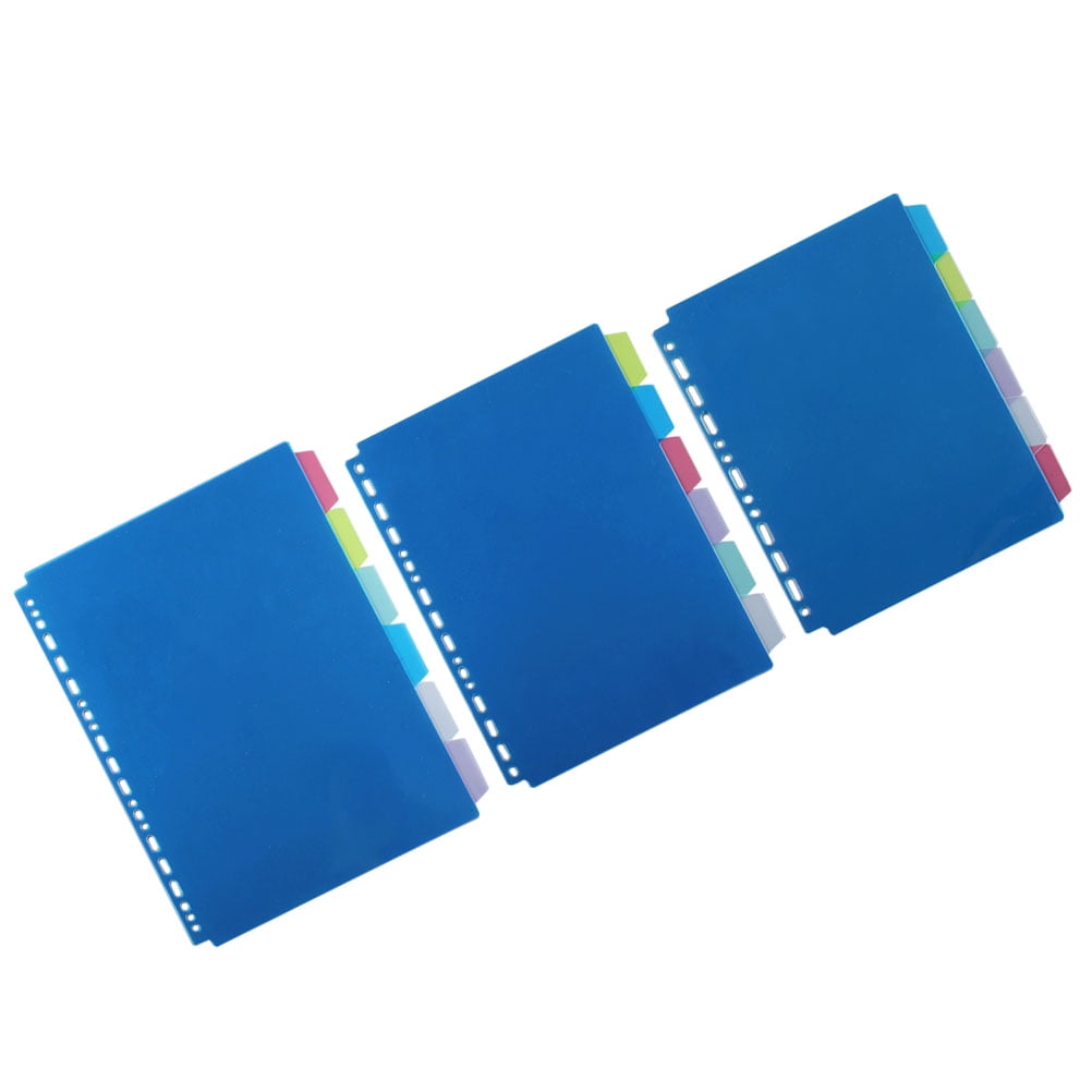 Raindrops Binder Dividers Aesthetic Assorted Color For Home Office 3 ...