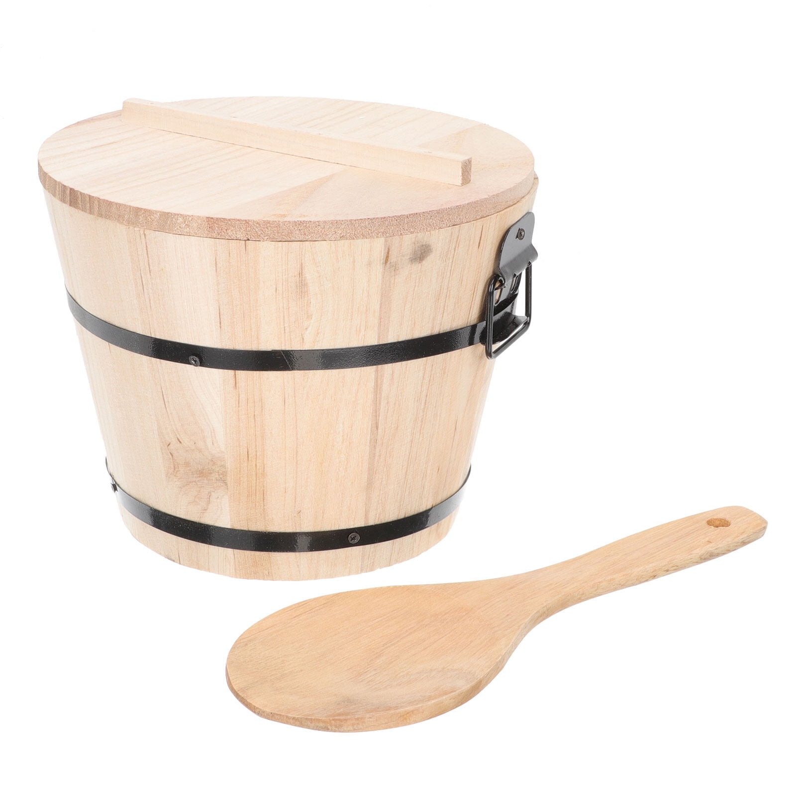 3 Sets Bucket with Lid Rice Steamed Cereal Container Cooker Bread ...