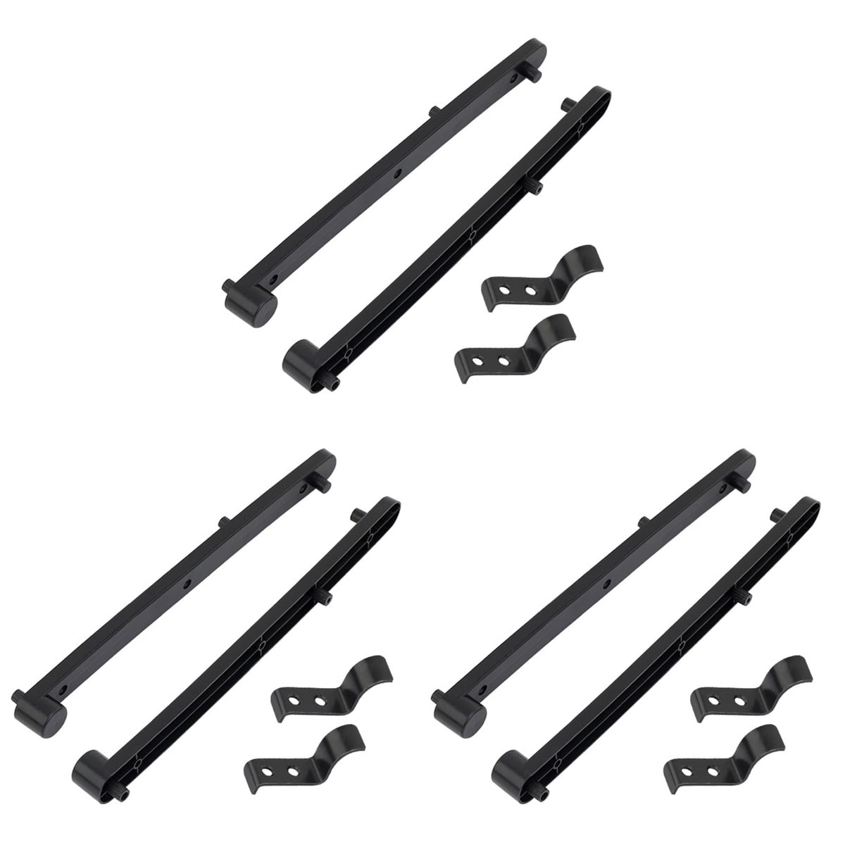 3 Sets Cabinet Door Side Track Hidden Rails for Bookcases Kitchen ...