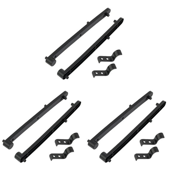 3 Sets Cabinet Door Side Track Hidden Rails for Bookcases Kitchen ...