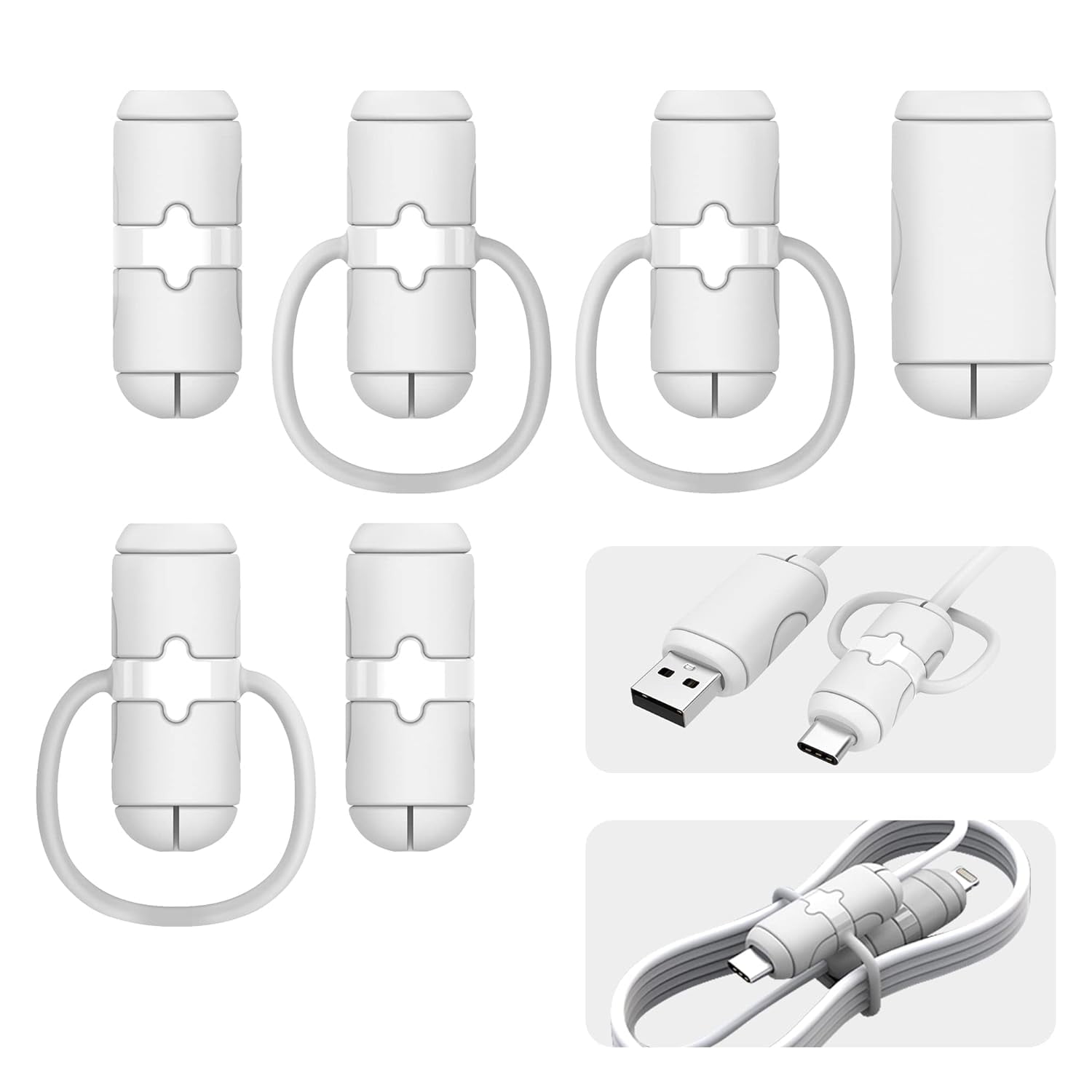 3 Sets Cable Protector (Lightening C & A to C & C to C) for iPhone/ipad ...