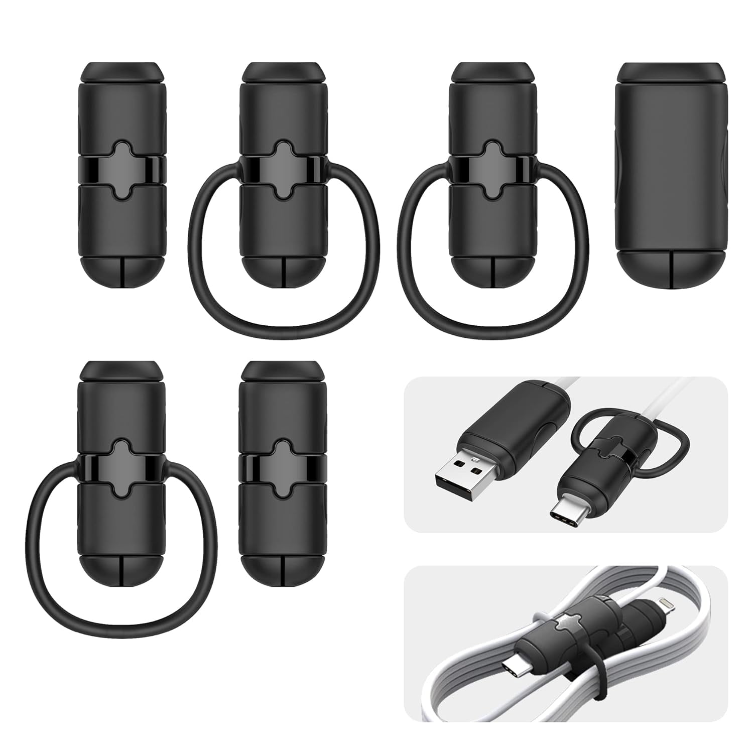 3 Sets Cable Protector (Lightening C & A to C & C to C) for iPhone/ipad ...