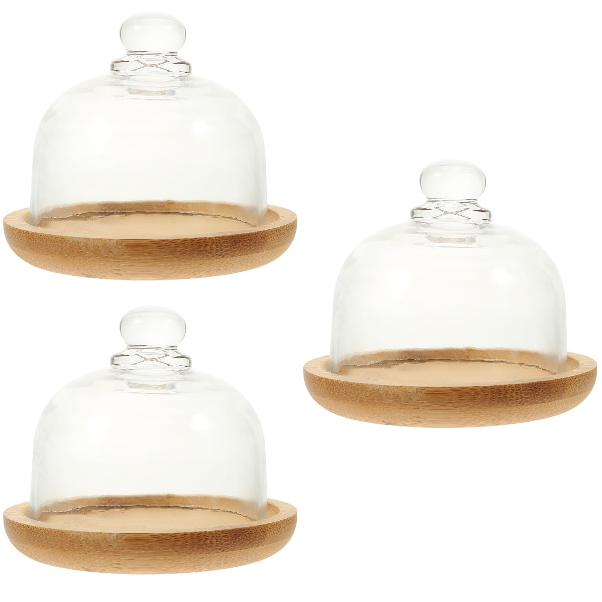 3 Sets Cake Protective Cover Cake Plate Home Butter Dessert Serving ...